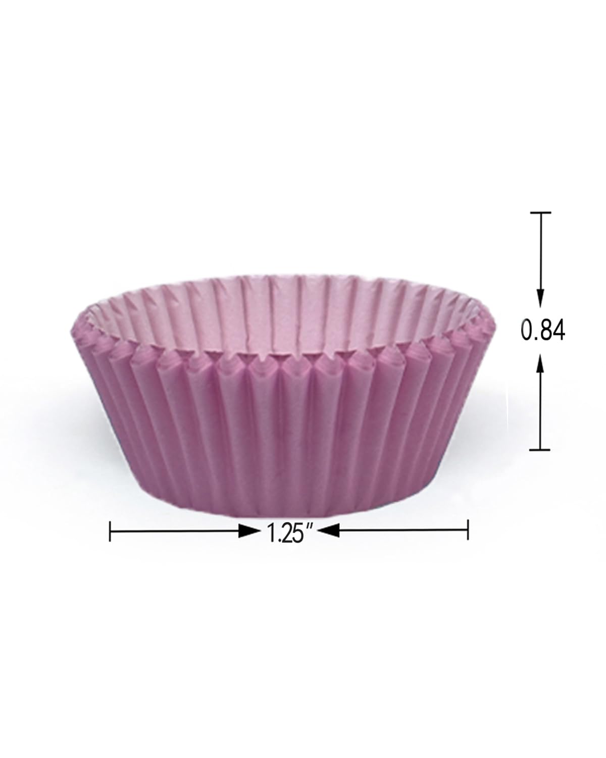 qiqee Mini 300-Count Cupcake Liners Cupcake Cups Food Grade 6 Solid Pink Purple Colors Cupcake Papers Baking Cups Cupcake Wrappers (Mini Size)