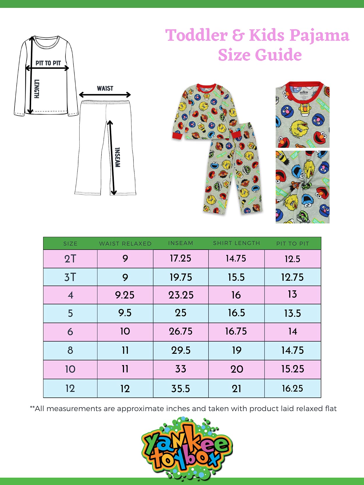 Sesame Street Elmo Toddler Unisex Long Sleeve 2-Piece Pajamas Set (2T, Gray)