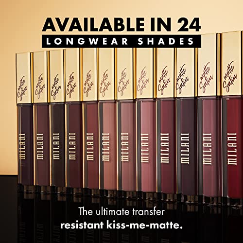 Milani Amore Matte Lip Crème - Obsession (0.22 Fl. Oz.) Cruelty-Free Nourishing Lip Gloss with a Full Matte Finish