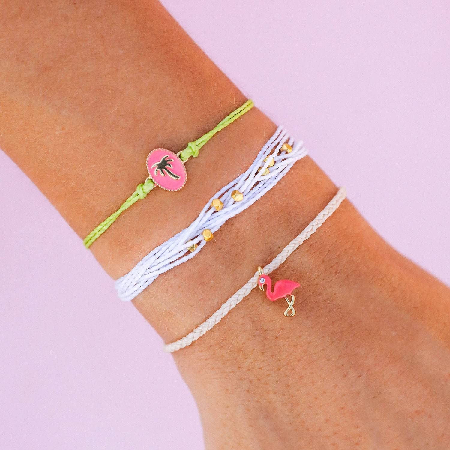 Pura Vida Bracelets Havana Nights Bracelet Pack- Stackable Bracelets for Women - Handmade Accessories, Adjustable Bands - Multicolor, Set of 3