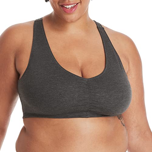 Hanes womens X-temp Comfortflex Fit Pullover Mhh570 2-pack Bra, Light Buff/Gravel Grey Heather, XX-Large US