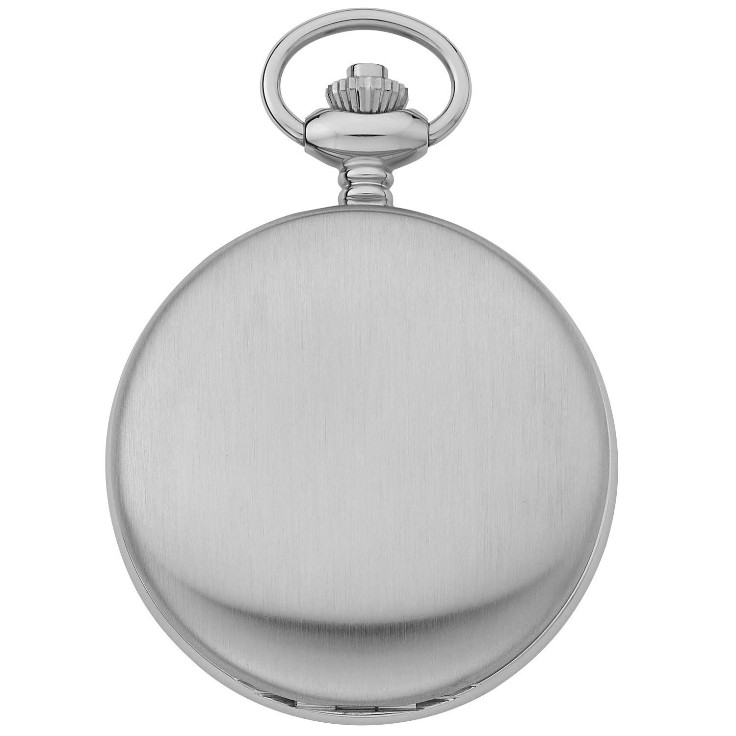 Gotham Men's Railway Classic Stainless Steel Analog Quartz Day/Date Hunter Pocket Watch # GWC14110S