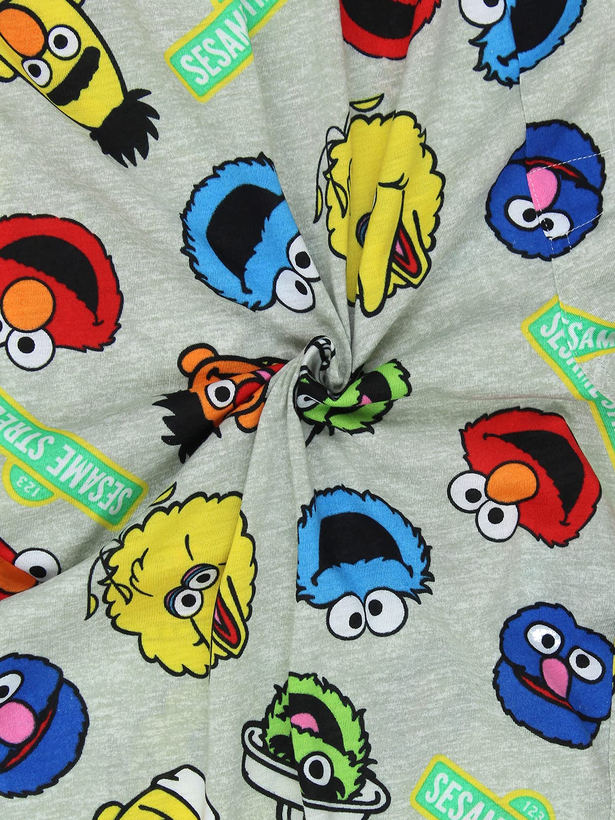 Sesame Street Elmo Toddler Unisex Long Sleeve 2-Piece Pajamas Set (2T, Gray)