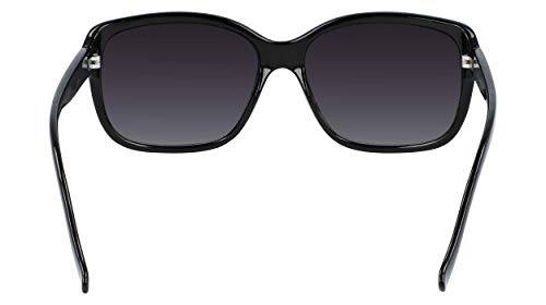 Calvin Klein Women's CK20518S Rectangular Sunglasses, Black, 60/15/135