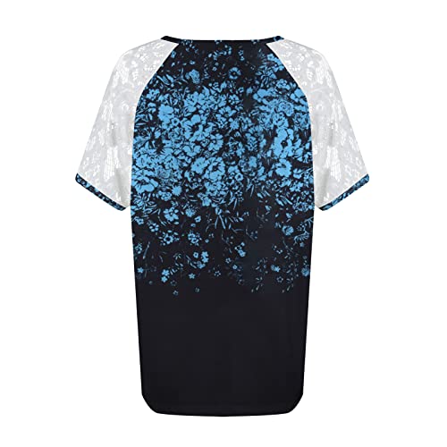 Off The Shoulder Tops for Women Generic 2023 Women's Hide Fat Short Sleeve Tops Yellow Crop Short Red Lace Dresses for Women Summer Tops