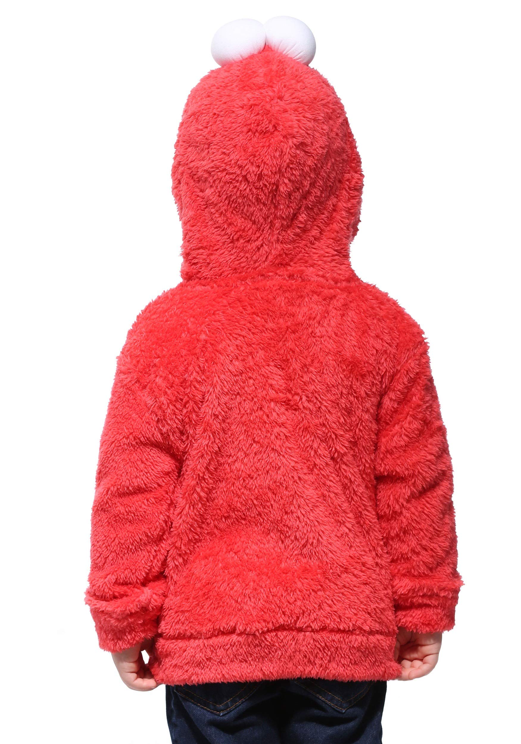 Sesame Street Boys' Toddler Costume Hoodie, Elmo Red, 5T