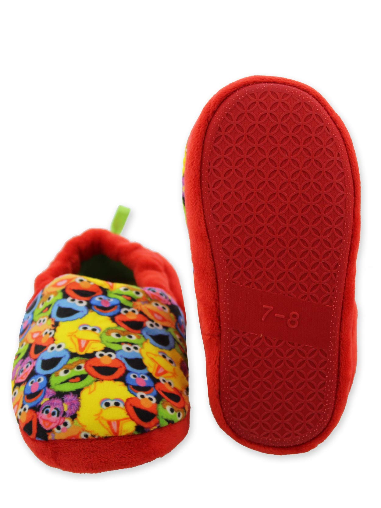 Sesame Street Elmo Boys Girls Aline Slippers with Indoor/Outdoor Sole (7-8 M US Toddler, Multi)