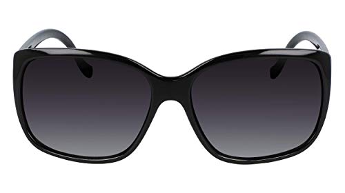 Calvin Klein Women's CK20518S Rectangular Sunglasses, Black, 60/15/135