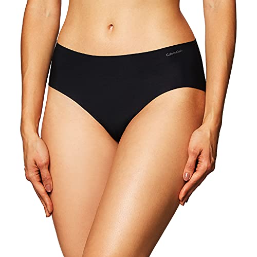 Calvin Klein Women's Invisibles Hipster Multipack Panty, Black, Small