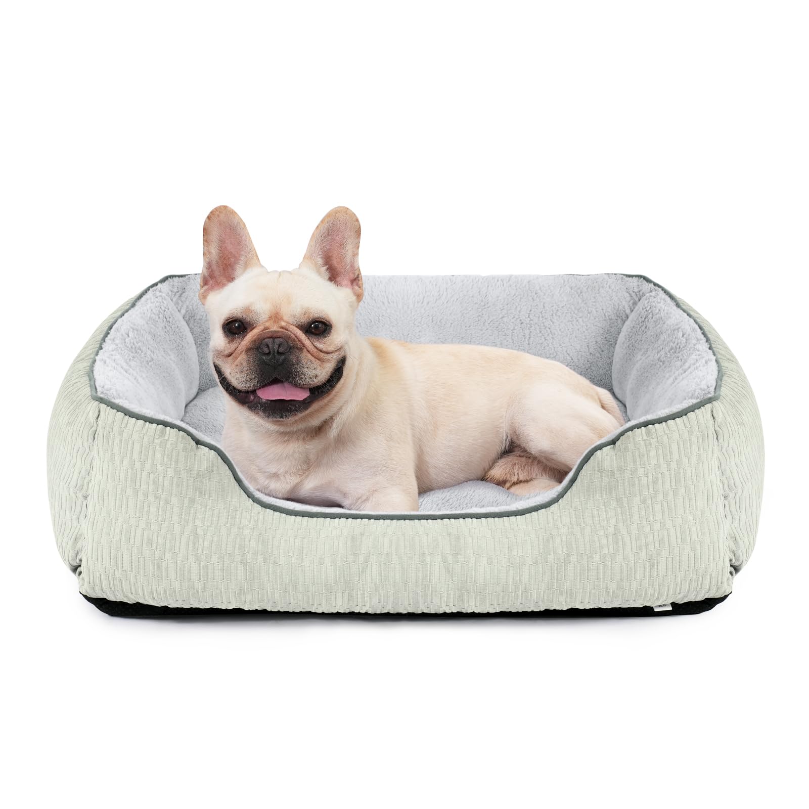 FURTIME Medium Dog Beds for Medium Dogs, Rectangle Washable Dog Bed, Orthopedic Dog Bed Soft and Comfy Calming Puppy Bed Waterproof Dog Cuddler Sofa Pet Bed with Anti-Slip Bottom M(25''x21''x8'')