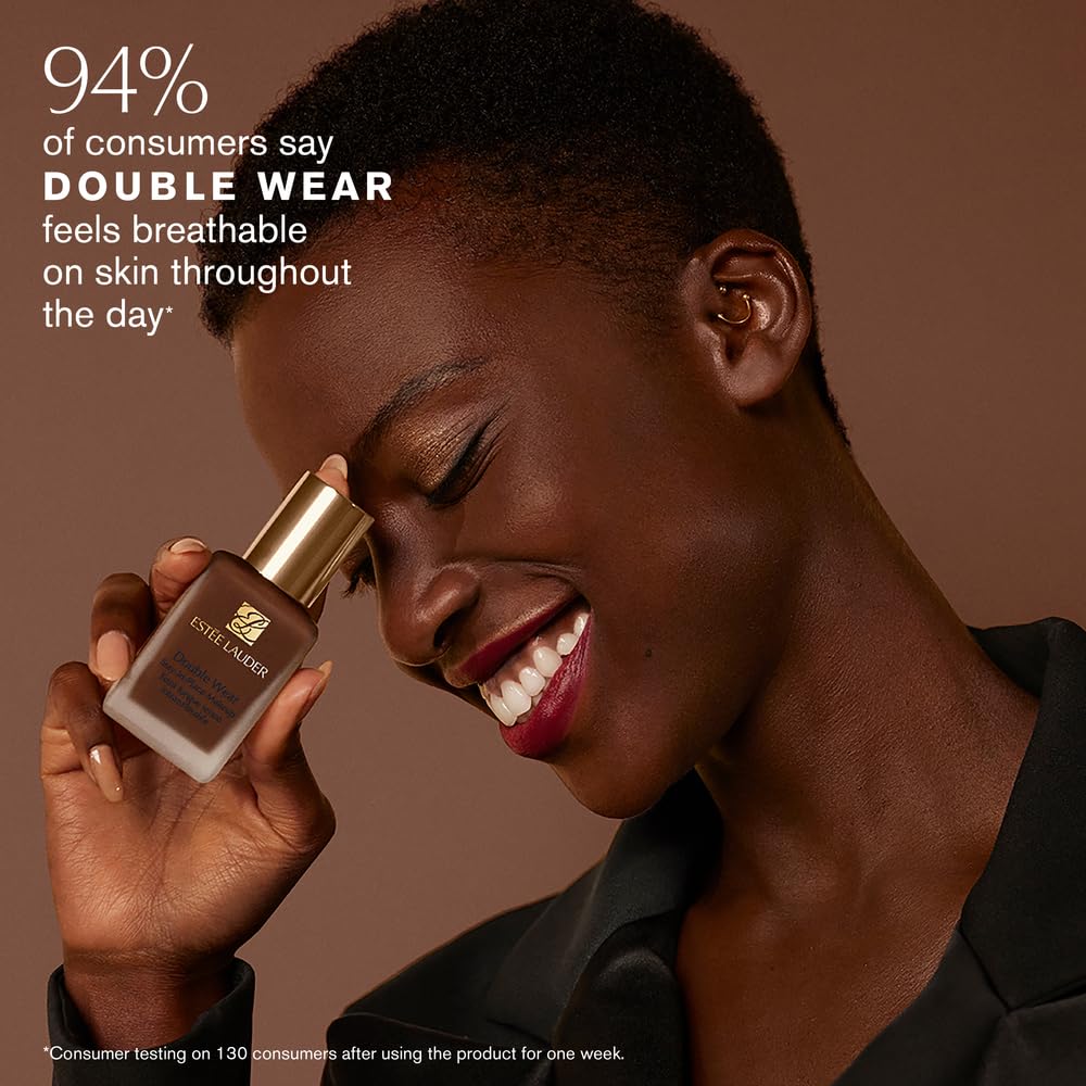 Estée Lauder Double Wear Stay-in-Place 24-Hour Long-Wear Matte Foundation Makeup, 1 Fl Oz, 4N1 Shell Beige