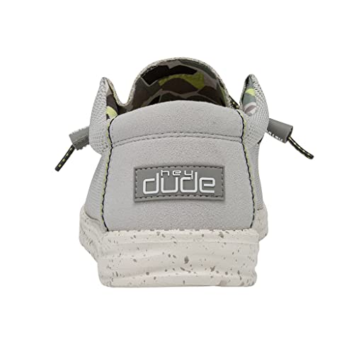 Hey Dude Men's Wally Sox Fog Size 9 | Men’s Shoes | Men's Lace Up Loafers | Comfortable & Light-Weight
