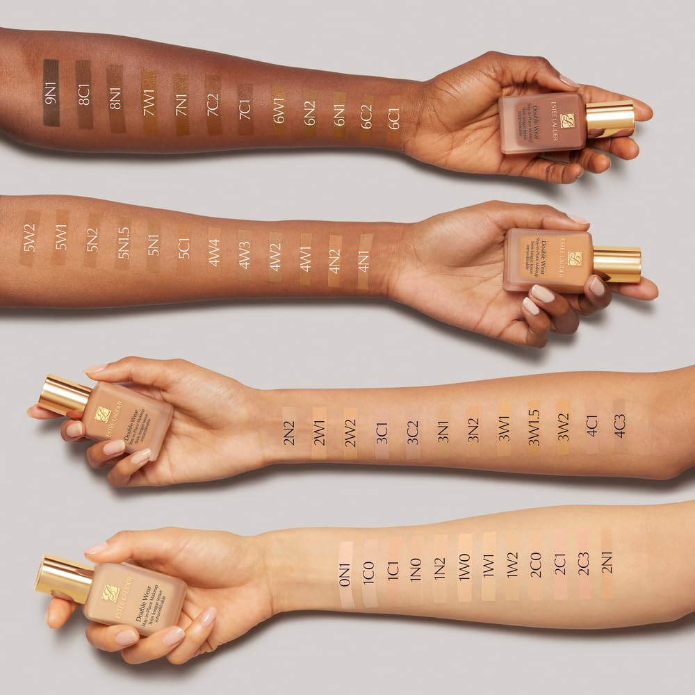 Estée Lauder Double Wear Stay-in-Place 24-Hour Long-Wear Matte Foundation Makeup, 1 Fl Oz, 4N1 Shell Beige