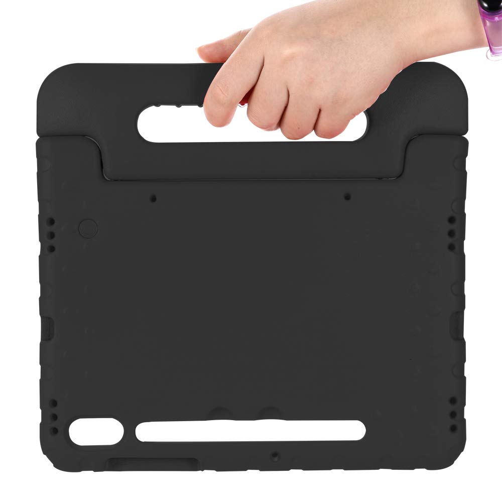 Kids Case for Samsung Galaxy Tab S7/S8 11" (2020/2022), Techcircle Handle Stand Lightweight EVA Foam Bumper Protective Rugged Drop Protection Child Proof Cover for Galaxy Tab S8/S7 SM-X700/T870, Black