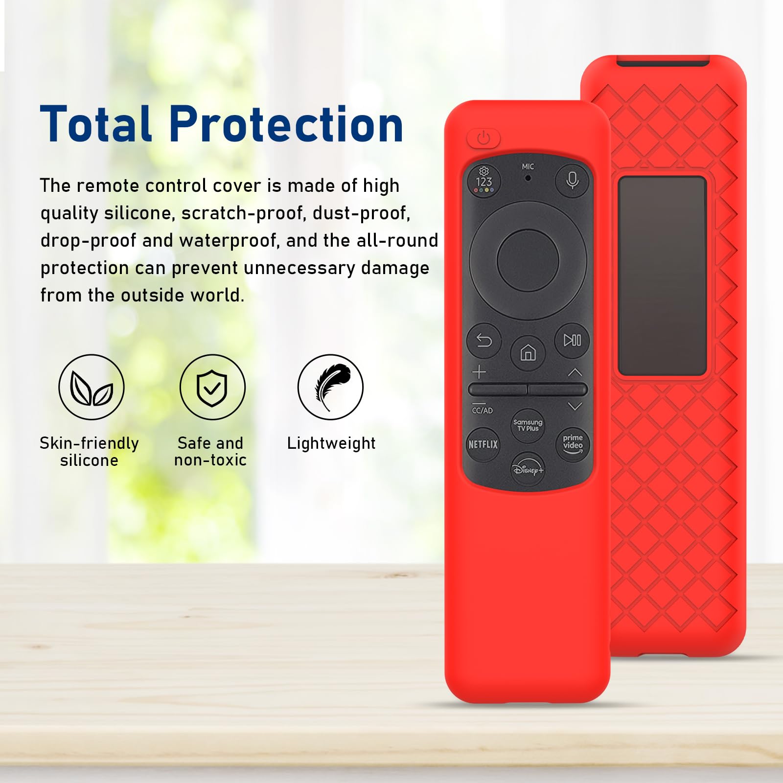 LEFXMOPHY Cover Case for BN59-01432J BN59-01432A BN59-01432 2023 Samsung Smart TV Solar Panel Remote Black Silicone Skin
