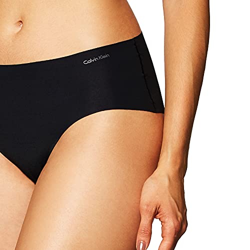 Calvin Klein Women's Invisibles Hipster Multipack Panty, Black, Small