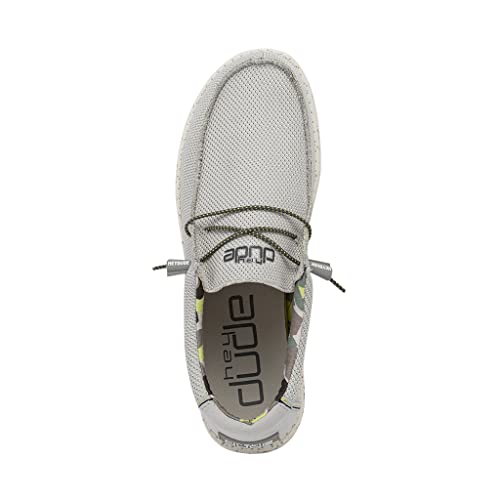 Hey Dude Men's Wally Sox Fog Size 9 | Men’s Shoes | Men's Lace Up Loafers | Comfortable & Light-Weight
