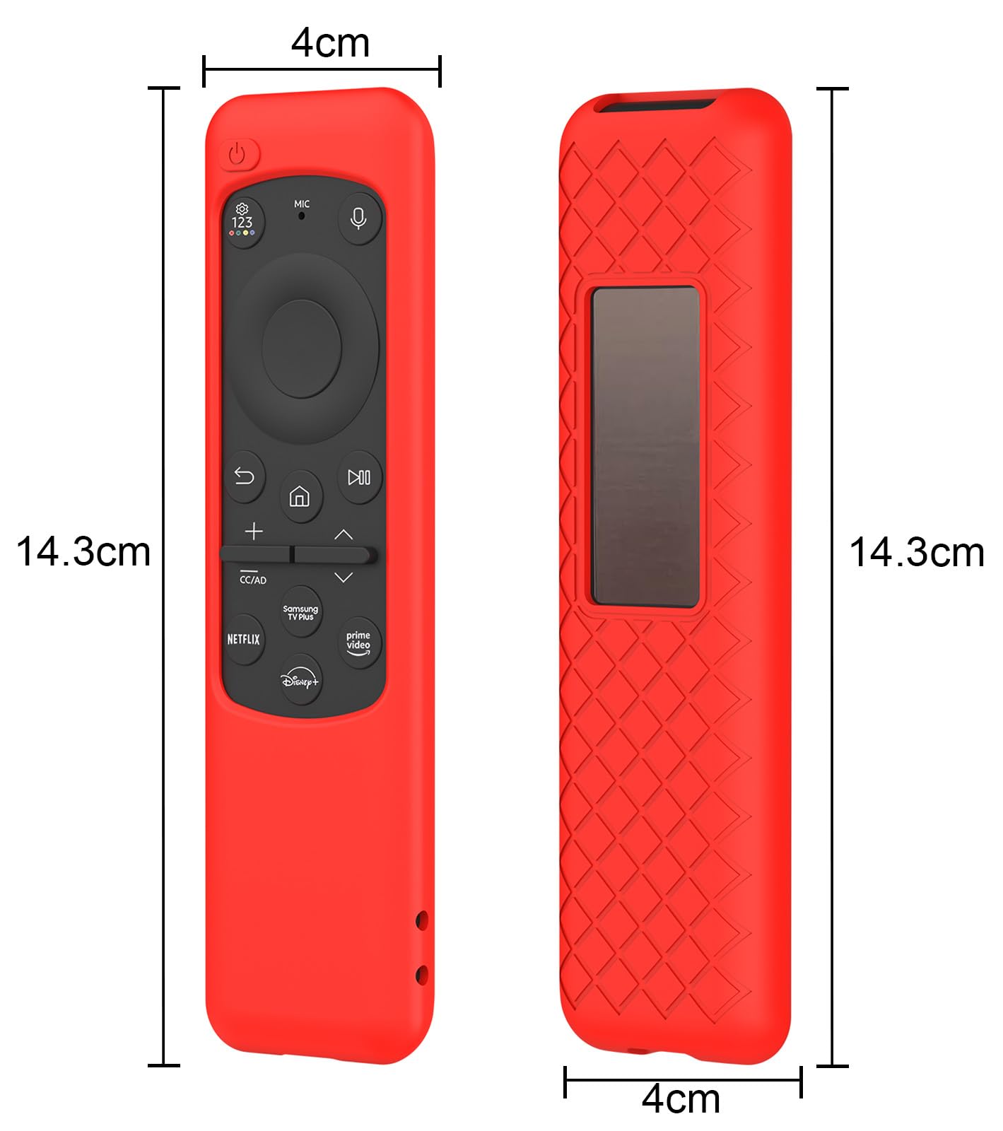 LEFXMOPHY Cover Case for BN59-01432J BN59-01432A BN59-01432 2023 Samsung Smart TV Solar Panel Remote Black Silicone Skin