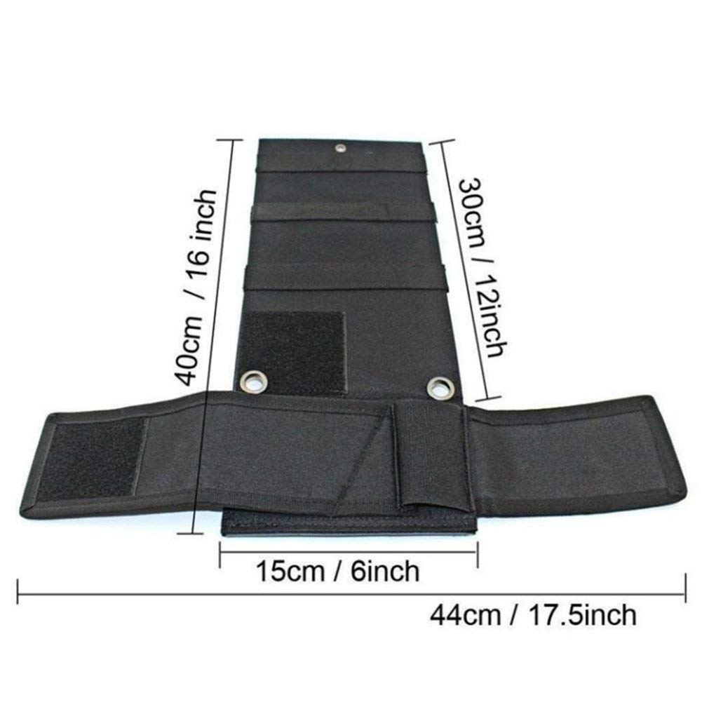GVN Explorer Adjustable Size Mattress Bed Handgun Holster for Under Vehicle Seat, Office Seat Concealed Handgun Holster with Tactical Flashlight