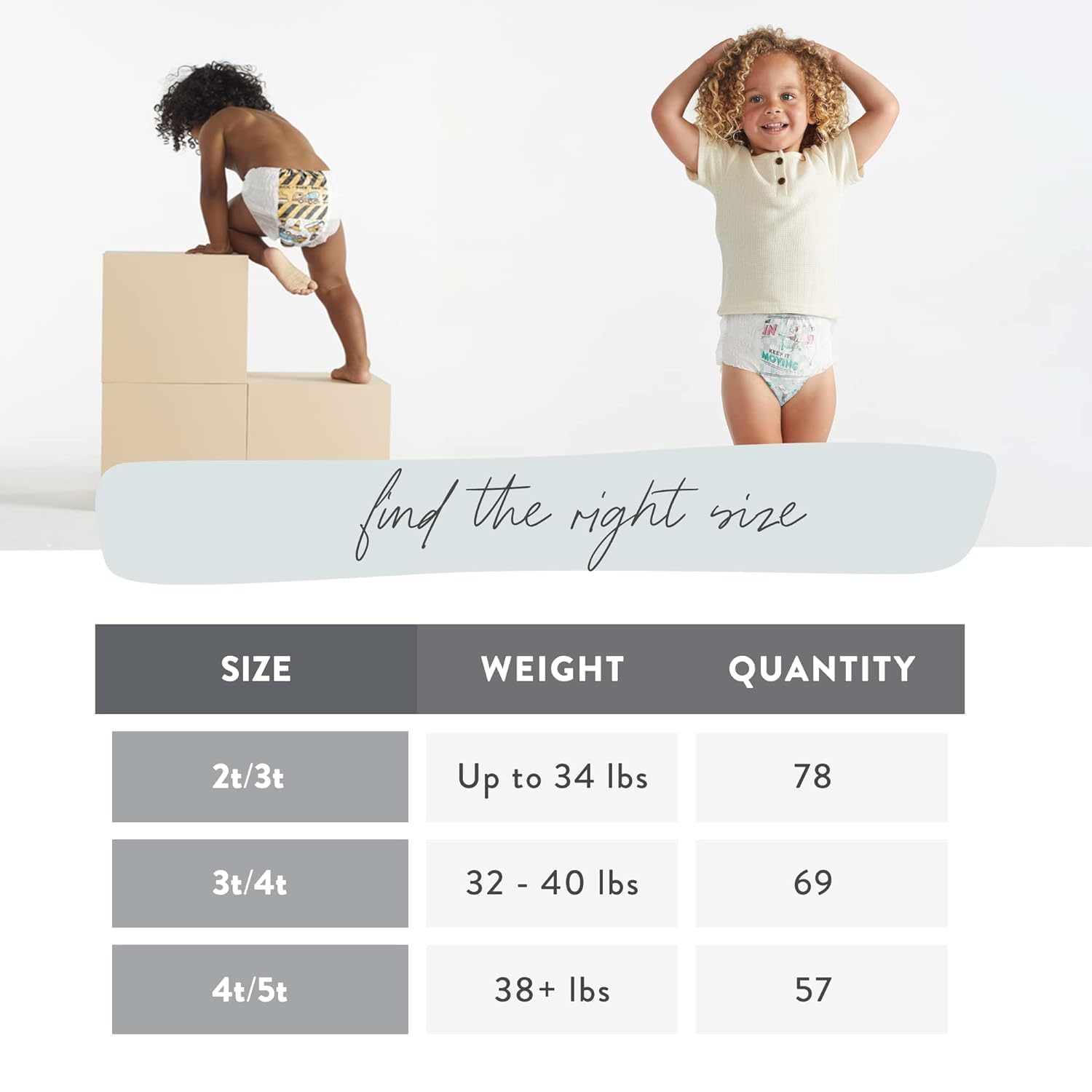 The Honest Company Clean Conscious Training Pants | Plant-Based, Sustainable Diapers | Magical Moments + Butterfly Kisses | Size 2T/3T (34- lbs), 78 Count