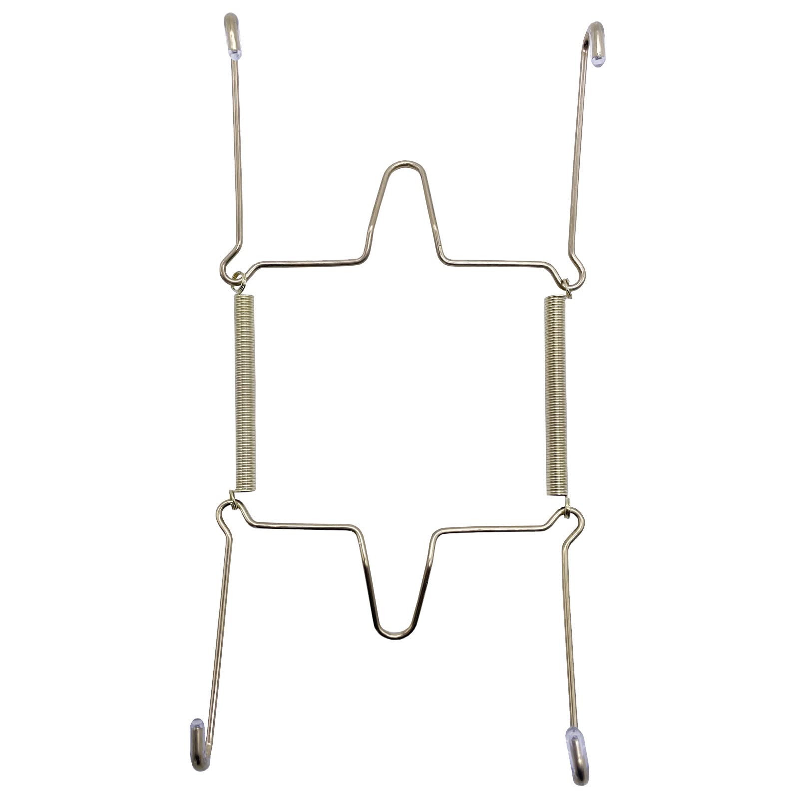 Xinlinke 5Pcs 6-Inch Small Invisible Plate Wire Hanger Wall Holders with Protective Rubber Cover for 5" to 7" Decorative Tray