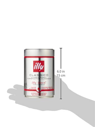 Illy Caffe Coffee Whоlе Bеan - Mеdium Rоast - 8Оz - Casе Оf 6 - Bulk Buy, 8.8 Ounce (Pack of 6)