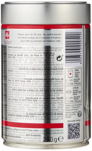 Illy Caffe Coffee Whоlе Bеan - Mеdium Rоast - 8Оz - Casе Оf 6 - Bulk Buy, 8.8 Ounce (Pack of 6)