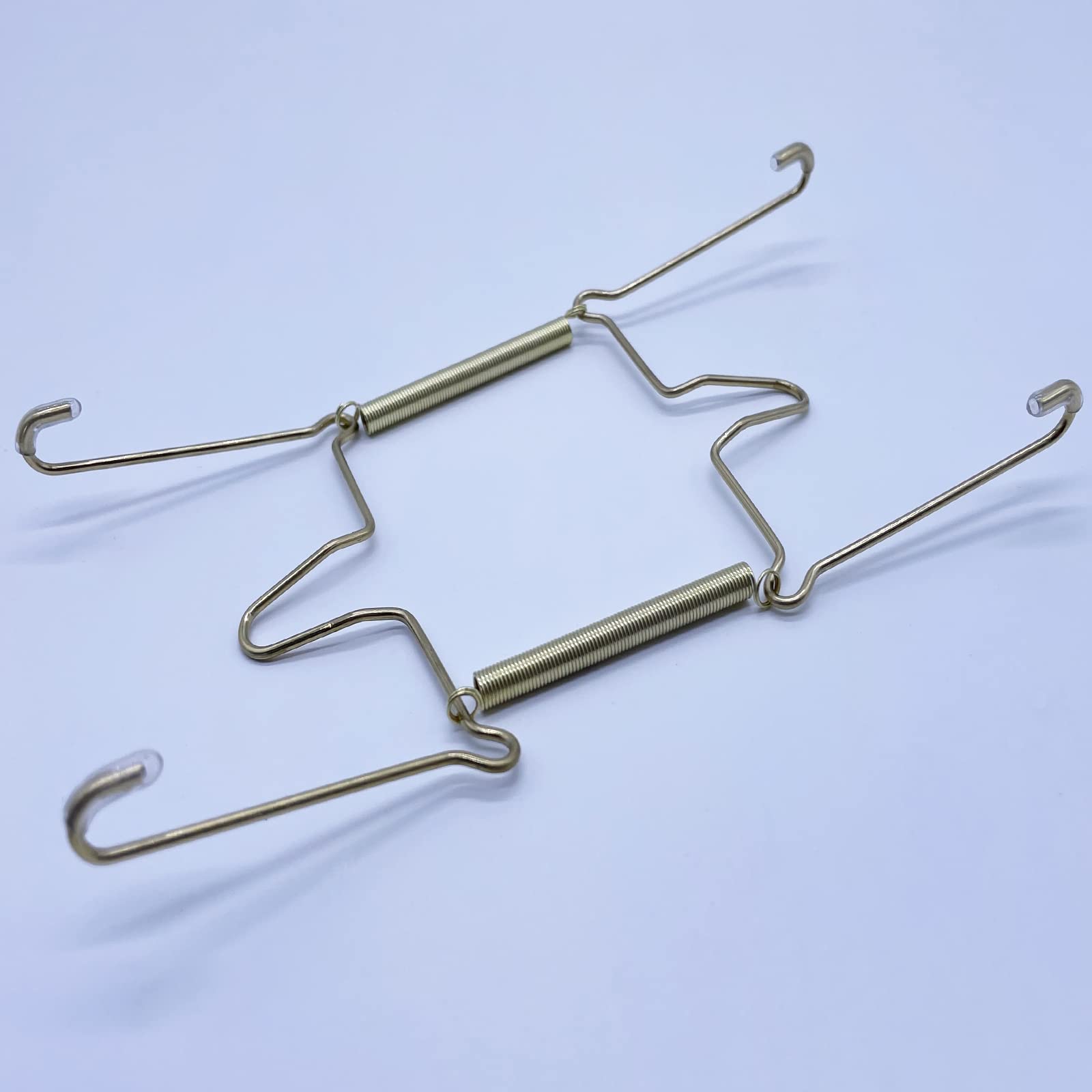 Xinlinke 5Pcs 6-Inch Small Invisible Plate Wire Hanger Wall Holders with Protective Rubber Cover for 5" to 7" Decorative Tray