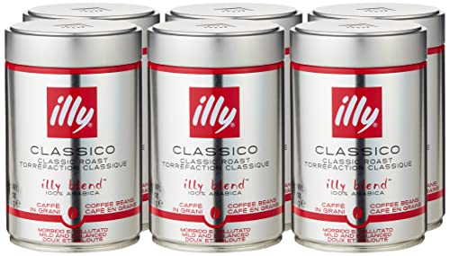 Illy Caffe Coffee Whоlе Bеan - Mеdium Rоast - 8Оz - Casе Оf 6 - Bulk Buy, 8.8 Ounce (Pack of 6)