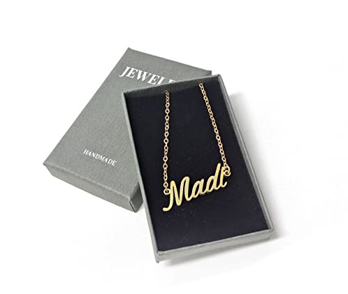 Aoloshow Ariana Charm Name Necklace Carrie Style Name NecklaceWomens Jewelry
