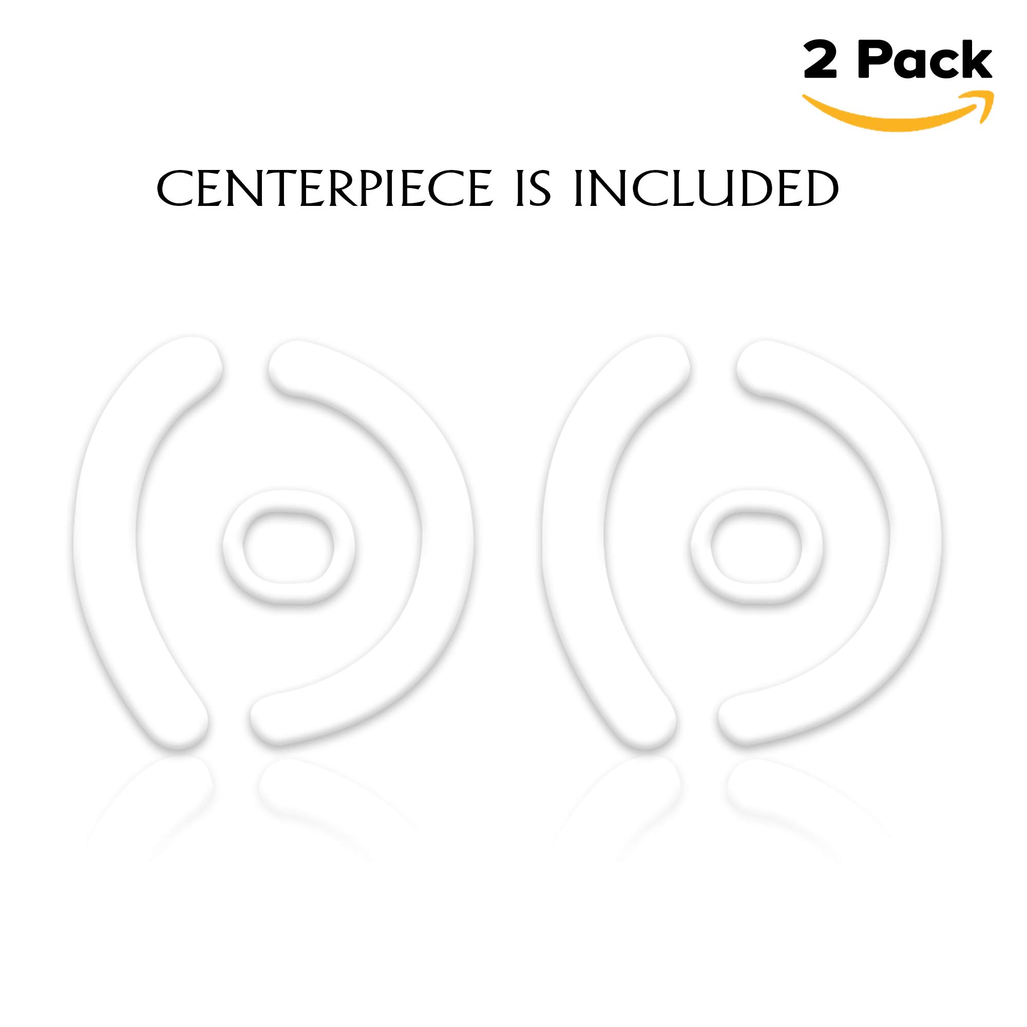 HYPERSLIDES 2 Sets Rounded Curved Edges Mouse Feet, Skates, Pads for Logitech G703, G603, G403 Gaming Mouse Feet Replacement (0.8mm, Smooth, Pure White PTFE) Pro Performance Upgrade
