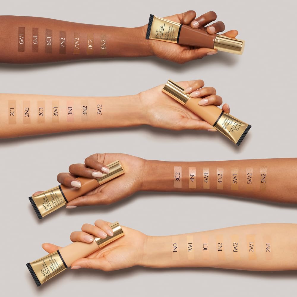 Estée Lauder Futurist Hydra Rescue Moisturizing Foundation SPF 45 for a 12-Hour Glow, 1.2 Fl Oz, 4W1 Honey Bronze