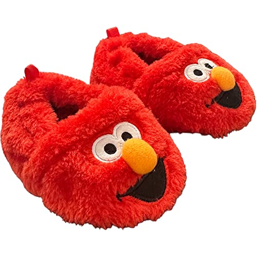 Sesame Street Unisex-Child ELMO Face Slipper (Elmo Puppet 2, us_footwear_size_system, toddler, men, numeric, medium, numeric_4)