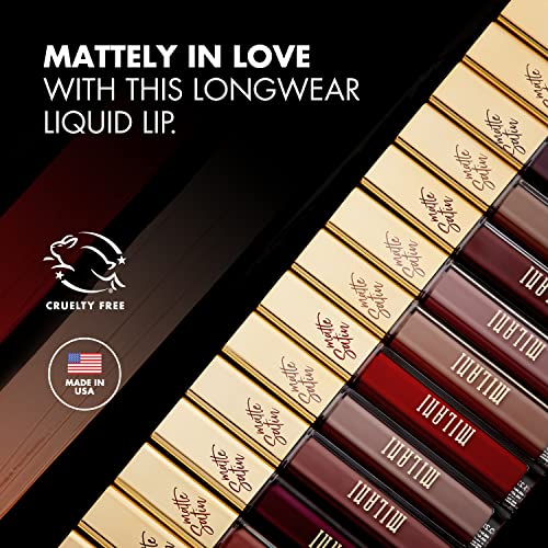 Milani Amore Matte Lip Crème - Stunning (0.22 Fl. Oz.) Cruelty-Free Nourishing Lip Gloss with a Full Matte Finish
