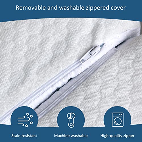 Moonsea Waterproof Replacement Cover for 39 x 75 x 4 Inch Tri-fold Mattress (Only Cover and Not Work for One Piece Insert), Viscose Made from Bamboo Tri-fold Mattress Protector