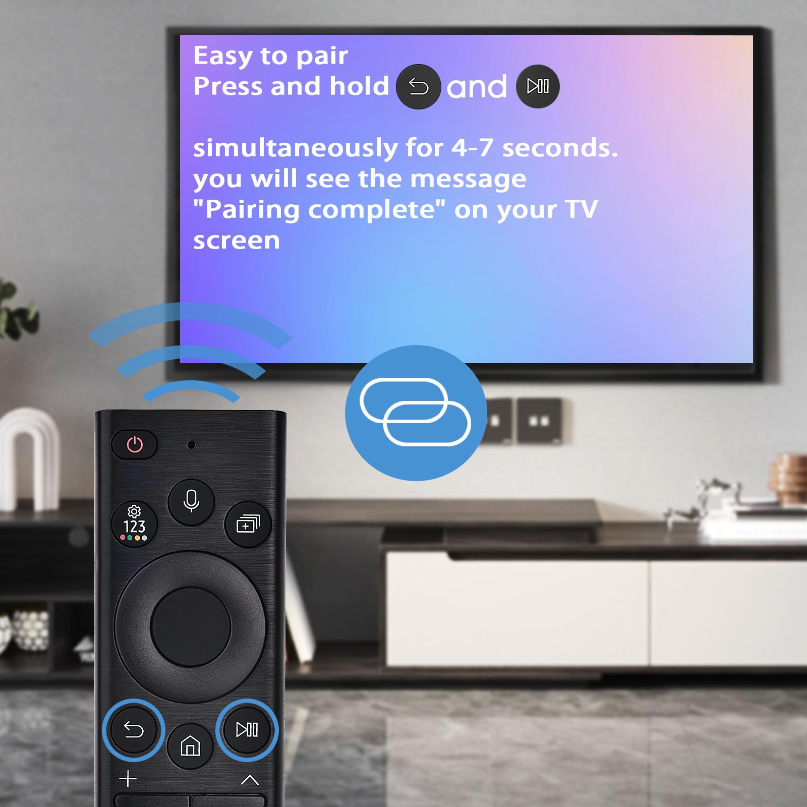 for Samsung Smart TV Remote:Replacement Voice Remote Compatible with 2022 BN59-01385A(no Solar),for Most 2018 to 2022 Smasung Crystal Curved UHD QLED The Frame QLED 4K 8K Smart TV