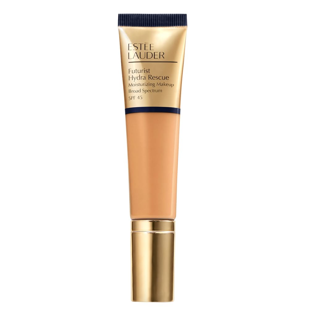 Estée Lauder Futurist Hydra Rescue Moisturizing Foundation SPF 45 for a 12-Hour Glow, 1.2 Fl Oz, 4W1 Honey Bronze