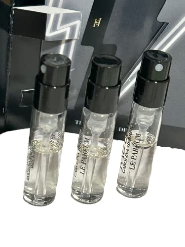 Lot of 3 Carolina Herrera Bad Boy Sample Trial Size Spray Mini Vials 1.5ml 0.05 fl oz