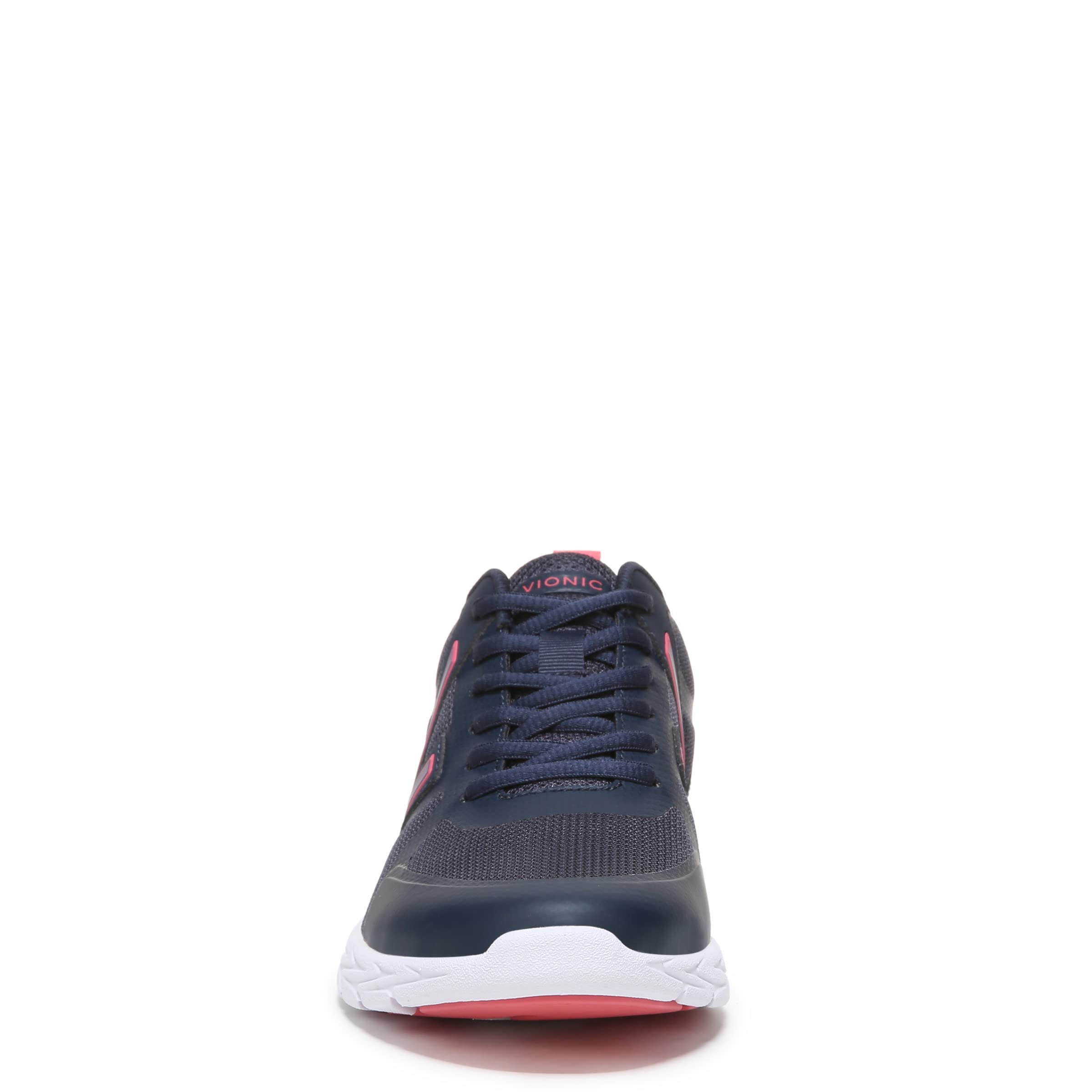 Vionic Miles Ii Women's Sneaker with Orthotic Arch Support Navy/pink - 7 Medium