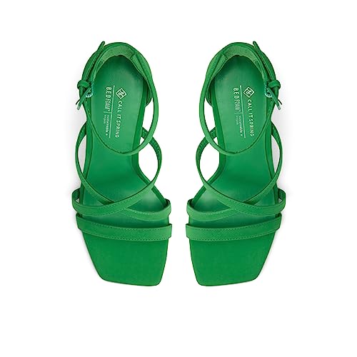 Call It Spring Women's Kelli Heeled Sandal, Bright Green, 6