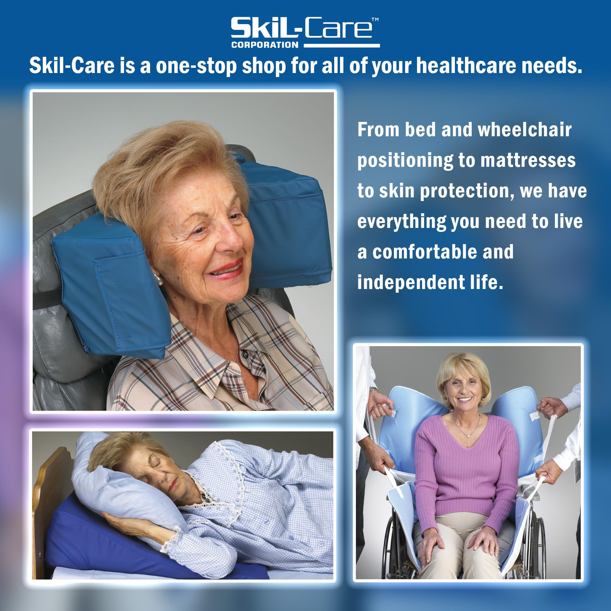 Skil-Care Adjustable Heel-Float - Heel Spur Relief, Heel Support for Injured Tendon, Plantar Flexion, Achilles Tendonitis, Heel Pain - Medium (4" Wide)