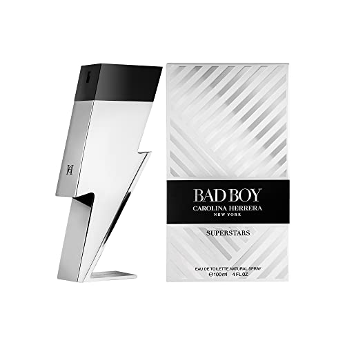 Carolina Herrera Bad Boy Superstars for Men Eau de Toiletti Spray, 3.4 Ounce