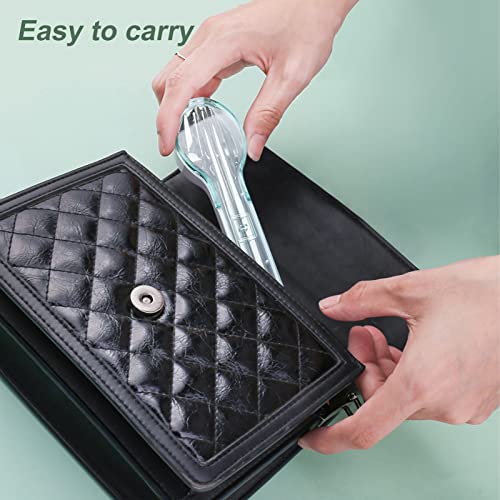 1 Set Cutlery Set Smooth Surface -deform Stainless Steel Portable Fork Spoon Chopsticks with Spoon-shaped Case for Students