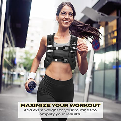 Philosophy Gym Weighted Workout Vest 8 LB, Strength Training Fitness Body Weight Vest