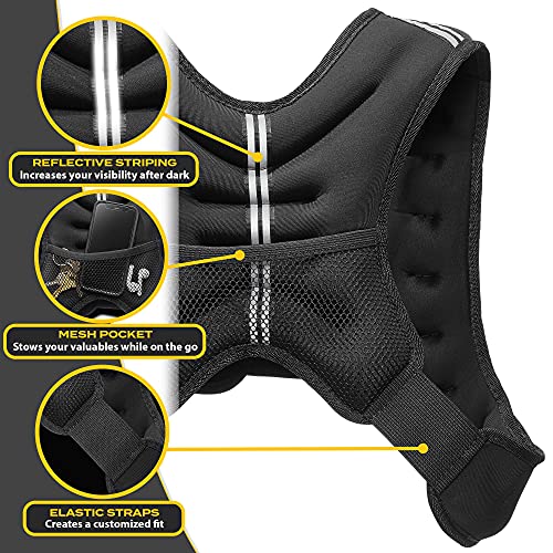 Philosophy Gym Weighted Workout Vest 8 LB, Strength Training Fitness Body Weight Vest