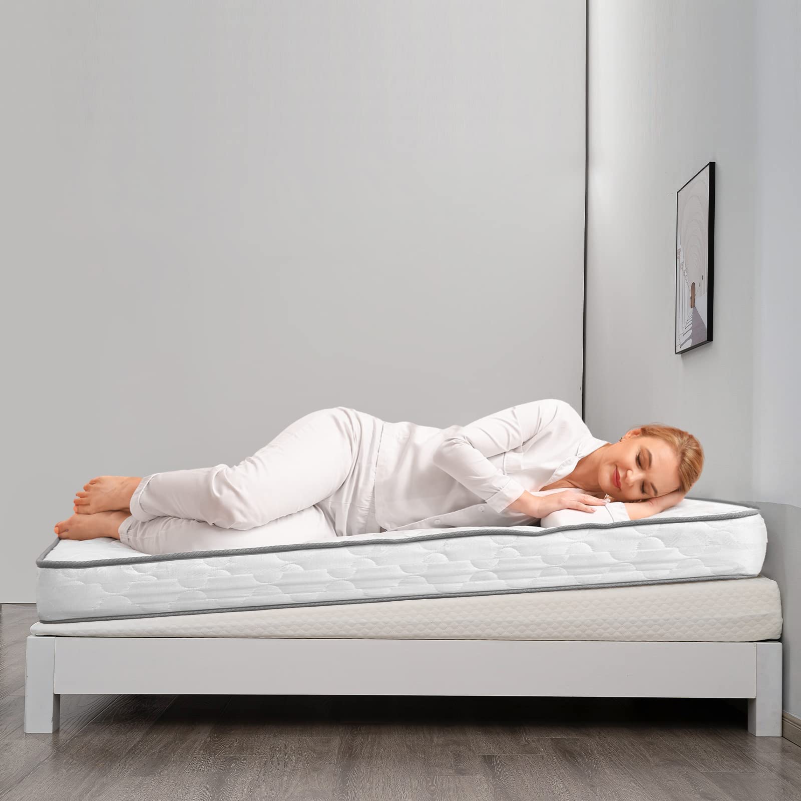3 in 1 Wedge Bed Mattress Elevator, Topper or Under Bed Leg Elevation 7-Inch Incline Foam Support, Ideal Wedge Mattress for Acid Reflux, Neck & Back Pain, Heartburn, Germs, Snoring, King