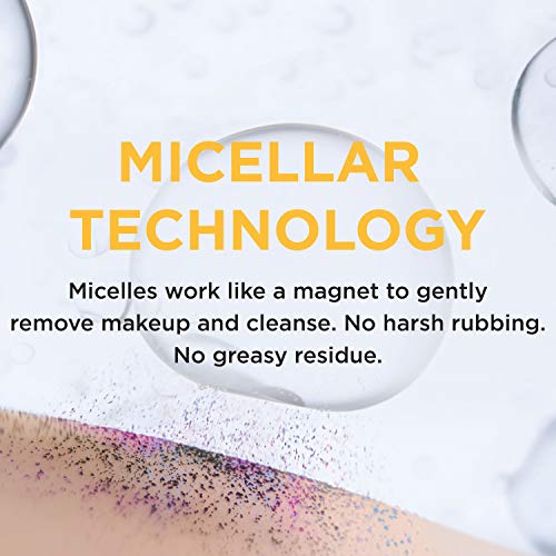Garnier SkinActive Micellar Water with Vitamin C, Facial Cleanser & Makeup Remover, 13.5 fl. oz, 2 count (Packaging May Vary)