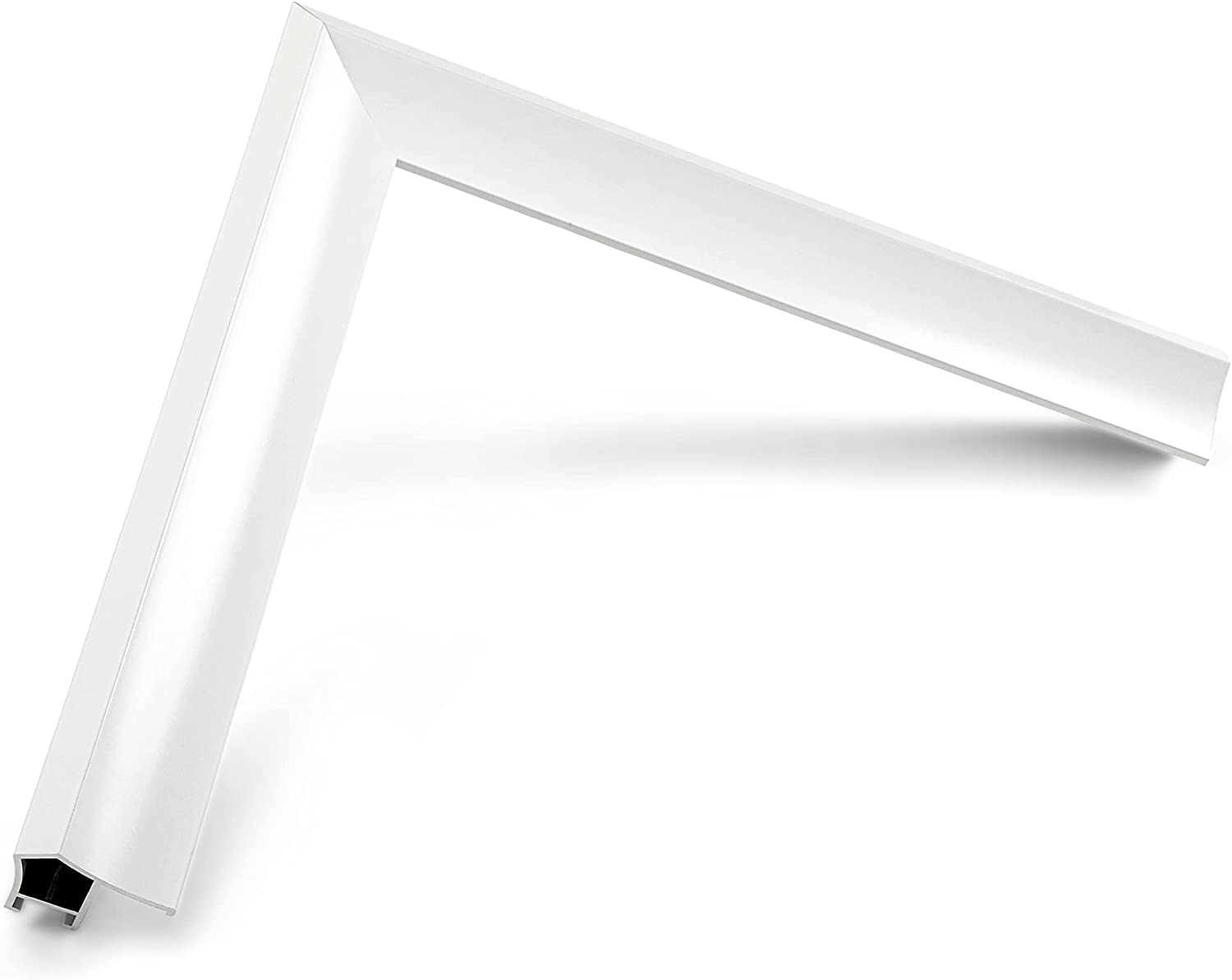 Frame My TV Deco TV Frames Alloy Prismatic - Pure White Bezel Compatible ONLY with Samsung The Frame TV (3 inch Color Chip)