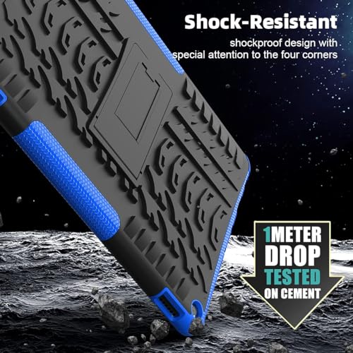 ROISKIN Dual Layer Heavy Duty Shockproof Impact Resistance Drop Proof Military Grade Kids Protective Case for Fire HD 10 & HD10 Plus Tablet 2021 11thgen with Kickstand, not for iPad Samsung Galaxy