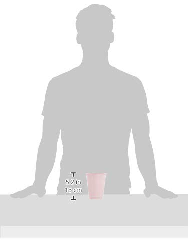Creative Converting 28158081 Touch of Color Plastic Cups, 16 oz, Classic Pink
